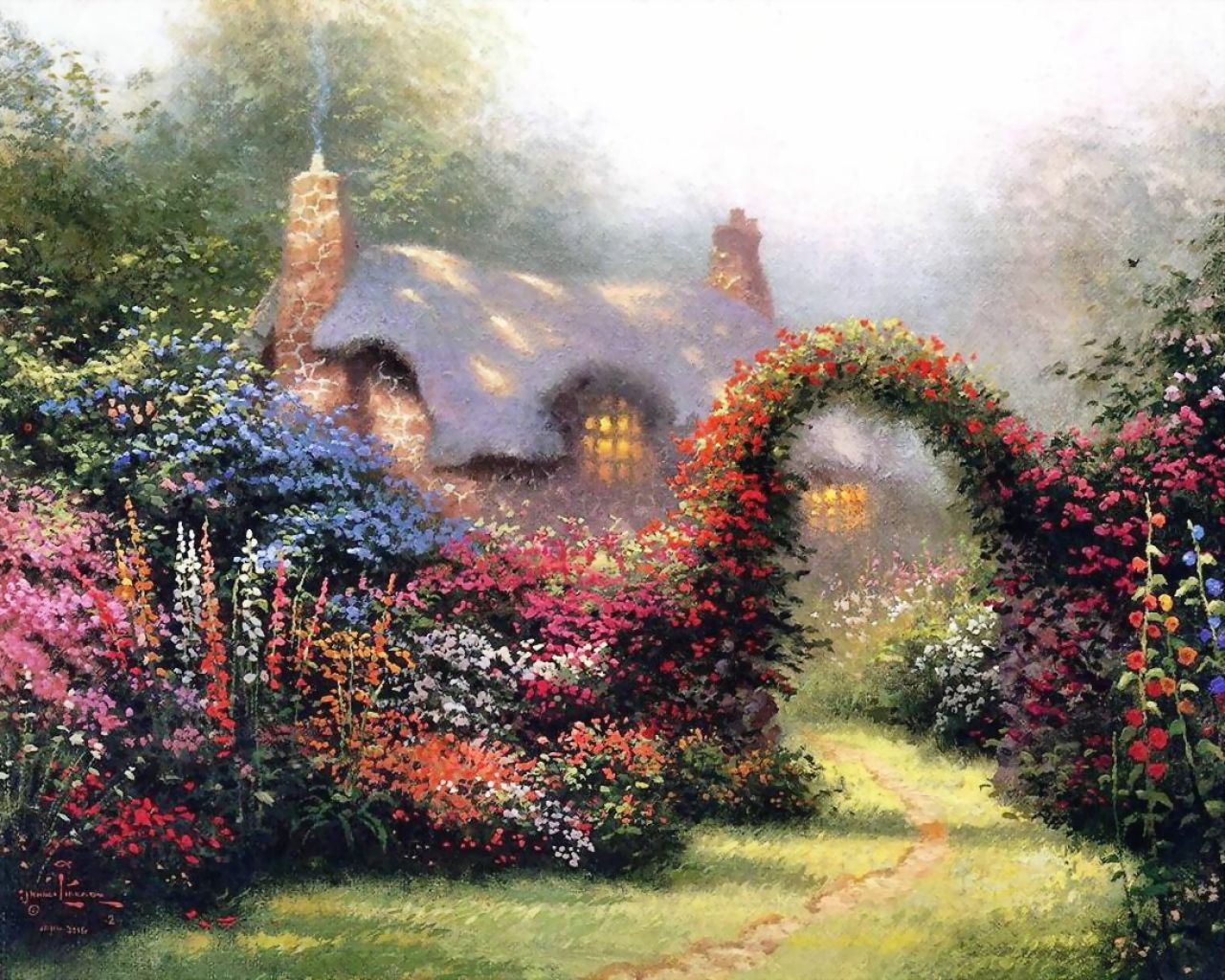 Selección de Paisajes variados de Thomas Kinkade