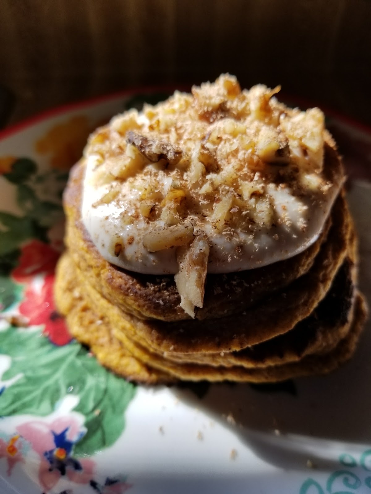 The Clever Spoon: Pumpkin Pancakes with "Cream Cheese" Frosting - P3 ...