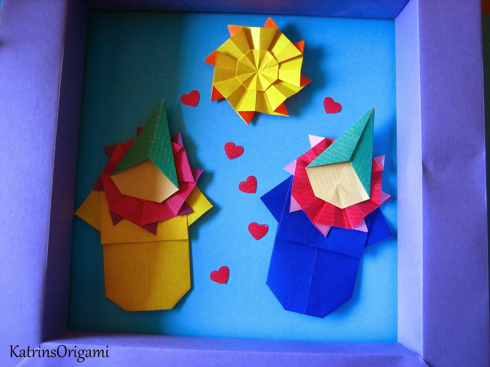 Origami die Kunst des Papierfaltens: Origami Palhaço ♥ Origami Clown ♥
