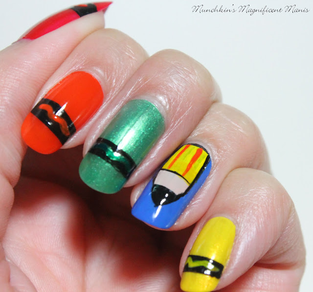Munchkin’s Magnificent Manis: Back to School- Nail Design
