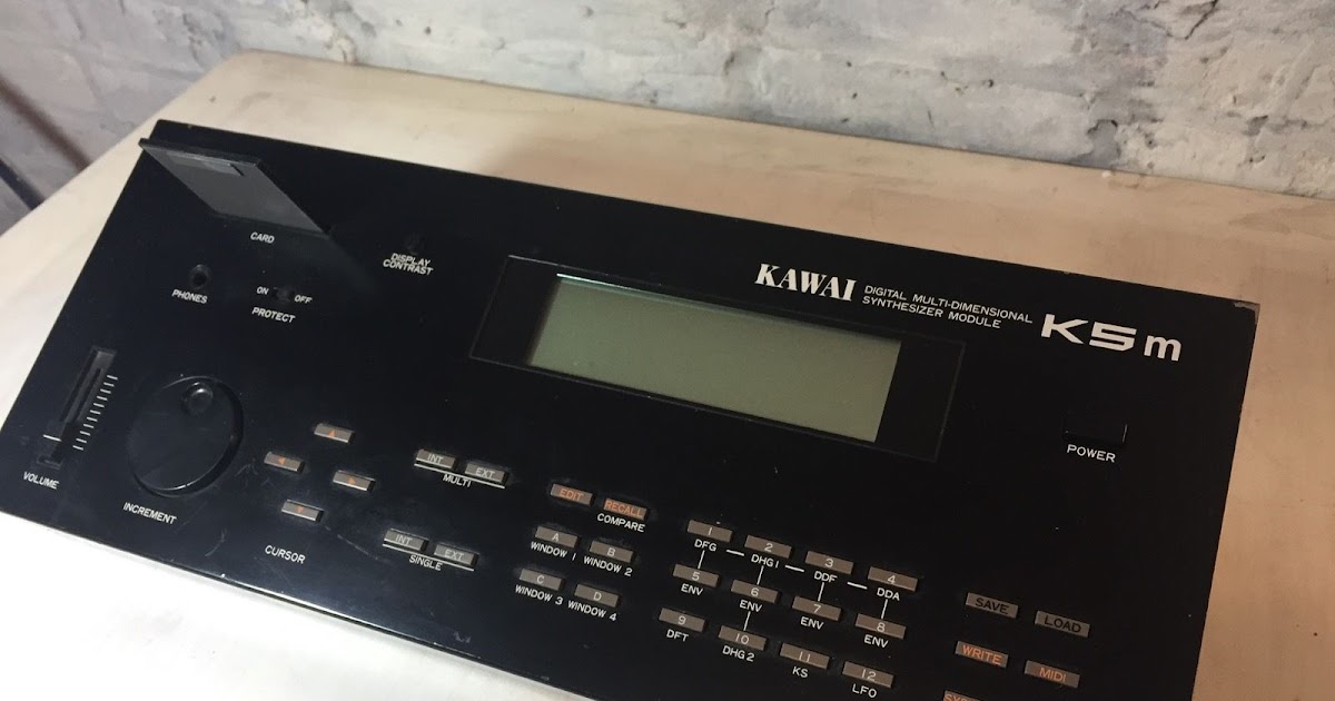 MATRIXSYNTH: Kawai K5M Rack Mount Additive Synthesizer w/DC-8 Memory Card