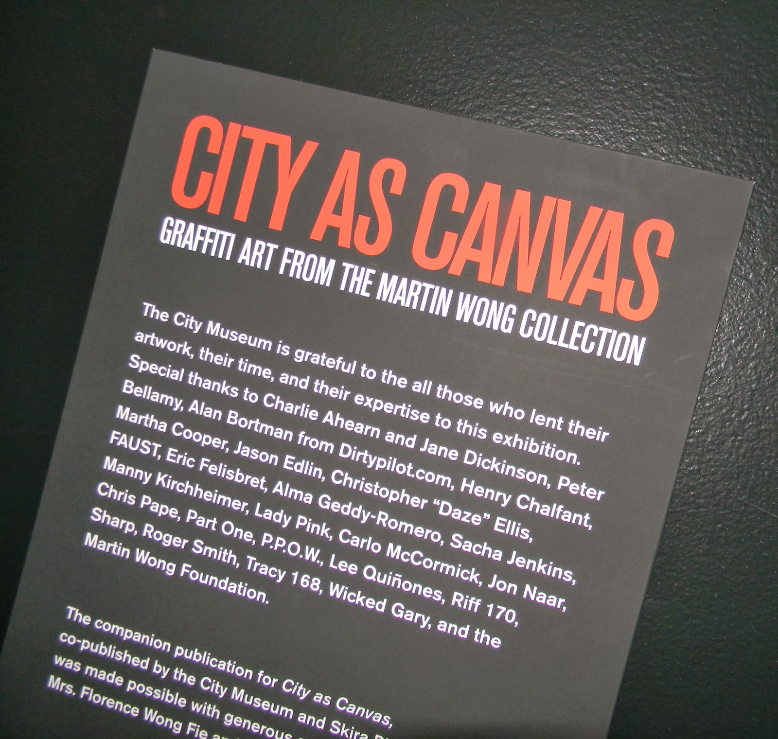 ART & FASHION SALON: "City As Canvas" The Martin Wong Collection Debuts ...