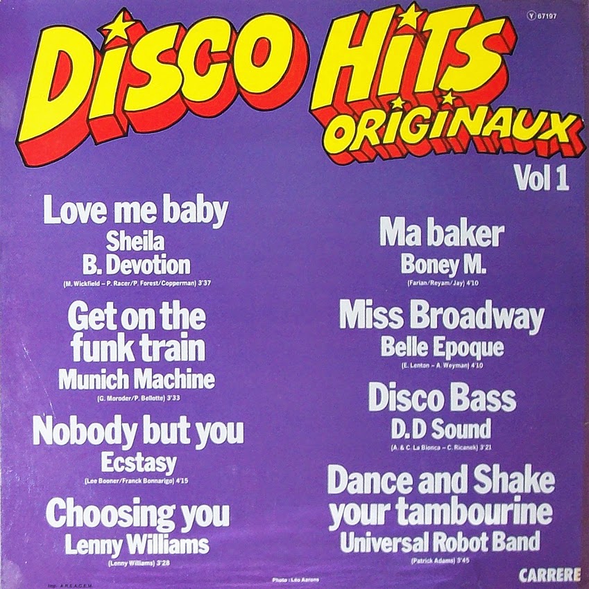 les sensass sillons: V.A. Disco Hits Originaux Vol. 1 (1977)
