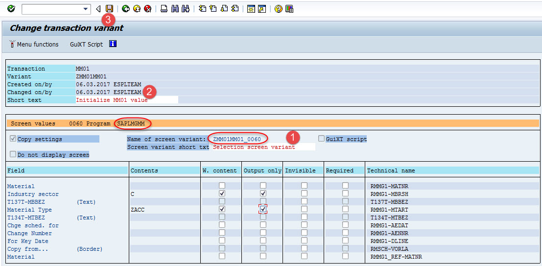 How To Create A Transaction Variant Using Shd0 Learn Sap Program
