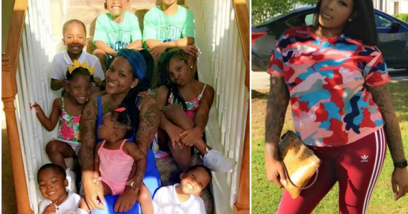 Latest Updates: 26 year old mum poses with her 9 kids