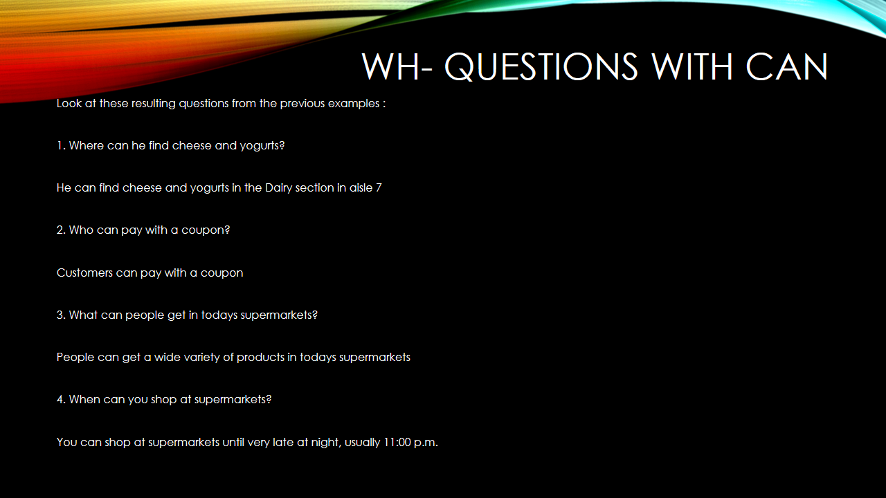 VIVE DIGITAL: Wh- questions with can-EXAMPLES