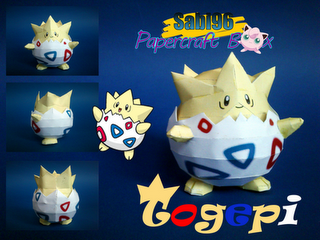 Pokemon Togepi Papercraft 2 | Papercraft Paradise | PaperCrafts | Paper ...