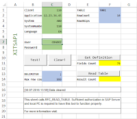 Excel & Word SAP tools: July 2016