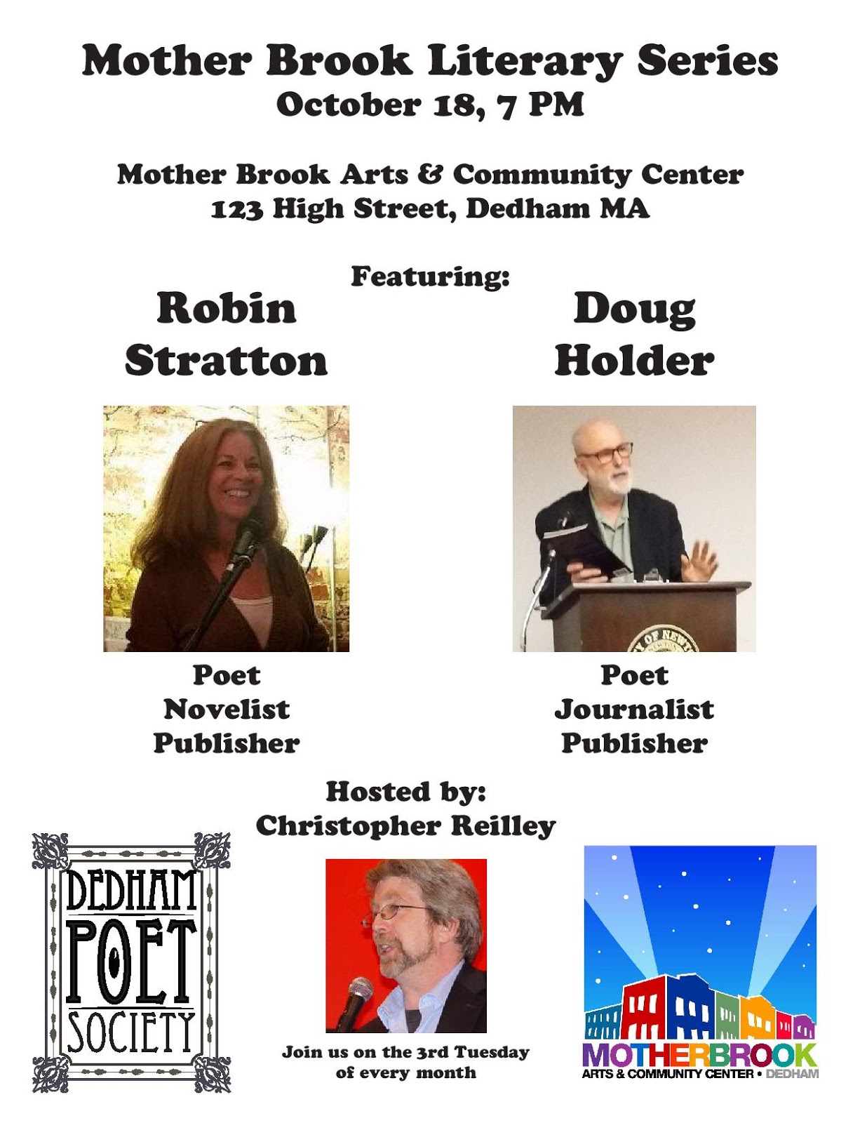 Boston Area Small Press and Poetry Scene: Mother Brook Literary Series ...
