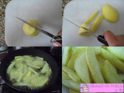 Brincando de Cozinhar e Cia: Dica: Batatas Fritas Sequinhas