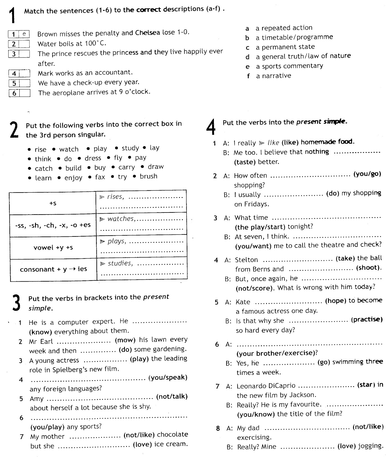 English Teacher Eduardo Flores D. Inglés - Media: Present Simple Tense ...