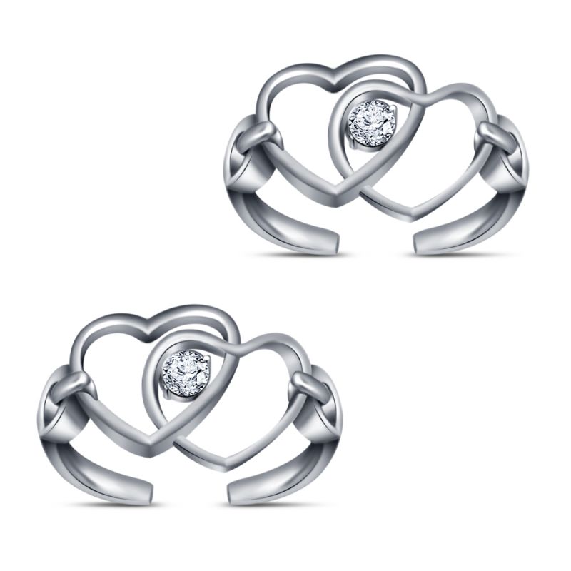 Latest silver toe ring designs