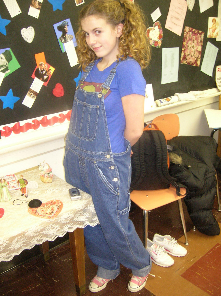 Girls Wearing Denim Overalls: From Flickr Group - 'The Overalls Project'
