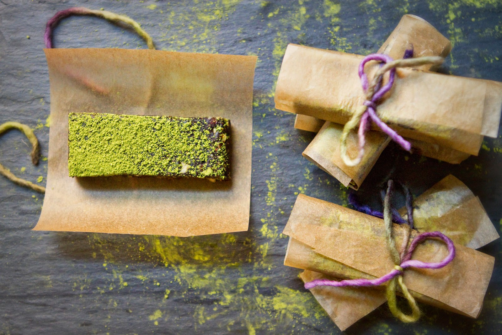 Little Market Kitchen: Dark Chocolate Matcha Date Bars