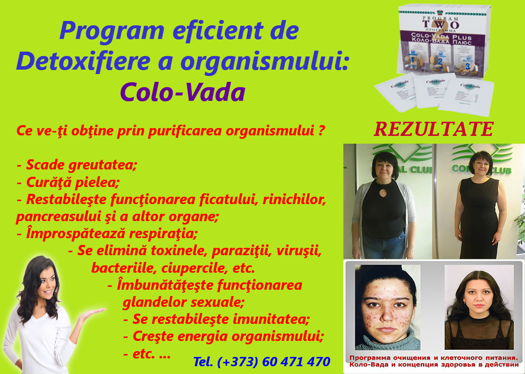 Detoxifierea Organismului !: Colo-Vada - Program eficient de ...