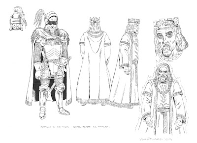 HAMLET ROUGH CUT: HAMLET'S FATHER CHARACTER DESIGN