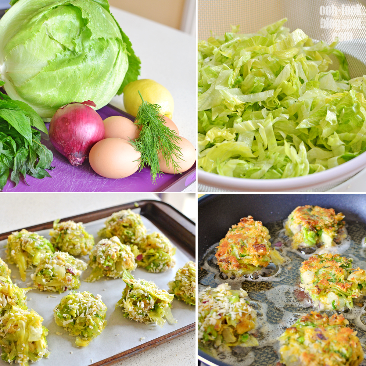 Ooh, Look...: These are lettuce dill and mint cakes, not fritters
