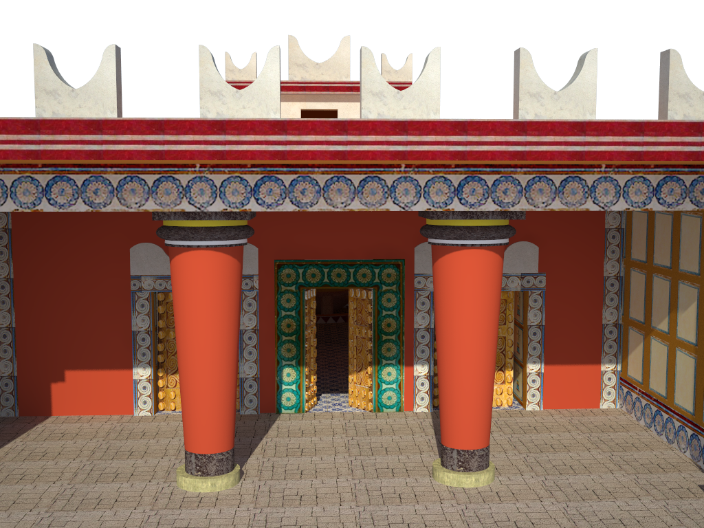 Sketch Reconstruction Architecture: Mycenae Megaron Updated