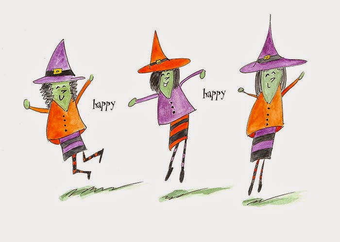 artyful: 3 Dancing Witches