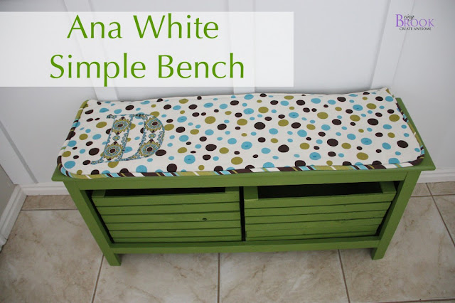 Ana White Simple Bench {Building} | BeingBrook