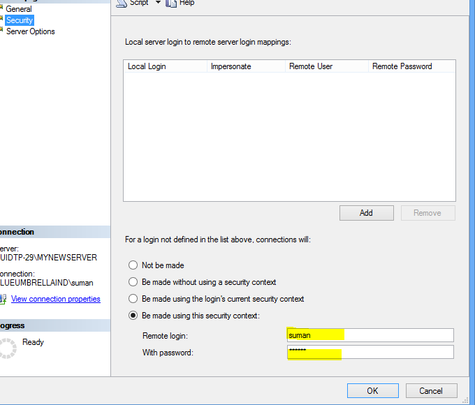 How to create MySQL Link Server in SQL Server 2012