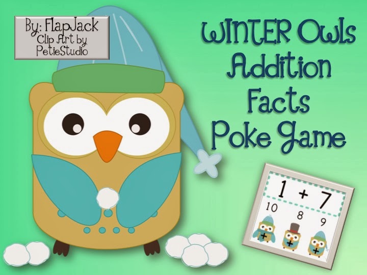 WINTER Owls Math Facts Poke Bundle Giveaway! - FlapJack