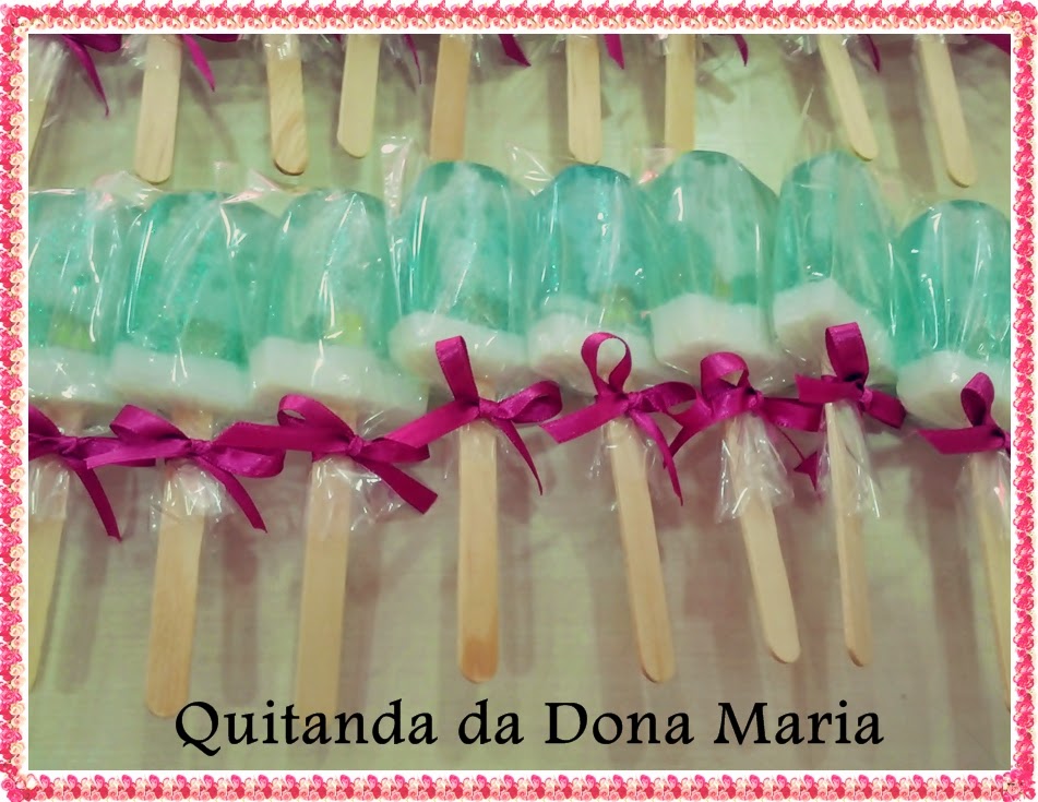 Quitanda da Dona Maria: Sabonete em formato de Picolé da Frozen