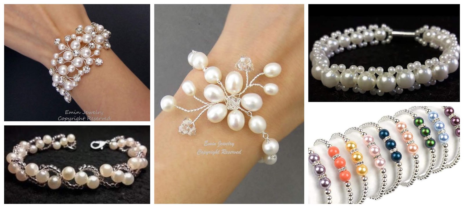 Aprende cómo hacer una hermosa pulsera de perlas paso a paso ...