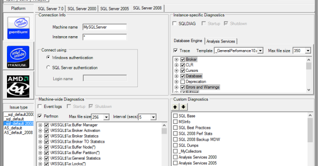 MatticusAU Blog: Using PSSDiag/SQLDiag Manager to collect data on SQL ...