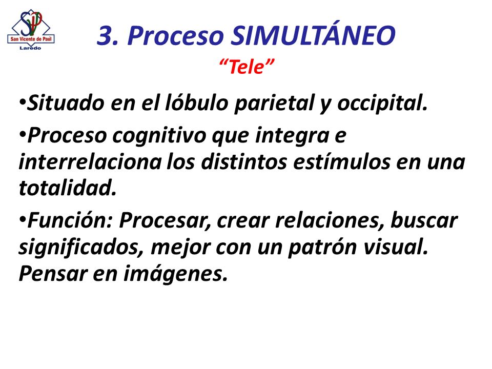 Percepcion Visual: Procesamiento Simultaneo y Secuencial