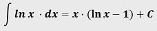 Matemáticas10: Integral de logaritmo neperiano de x