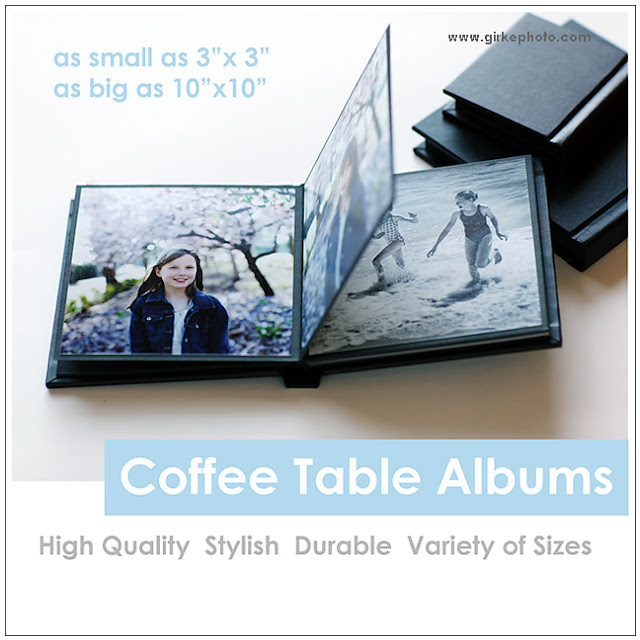 Chasing the Light - girkephoto blog: Coffee Table Albums - New Sizes