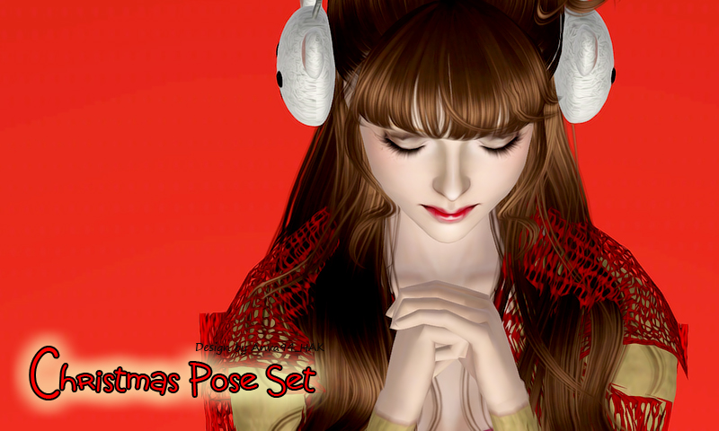 Flower - Sky: Christmas Pose Set