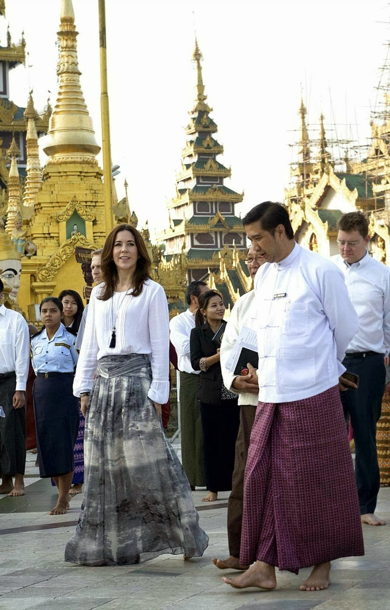 The Danish Crown Prince Family: Crown princess Mary in Myanmar, Day 2 ...