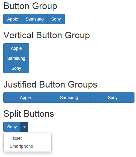 Infallible Techie Bootstrap Button Groups