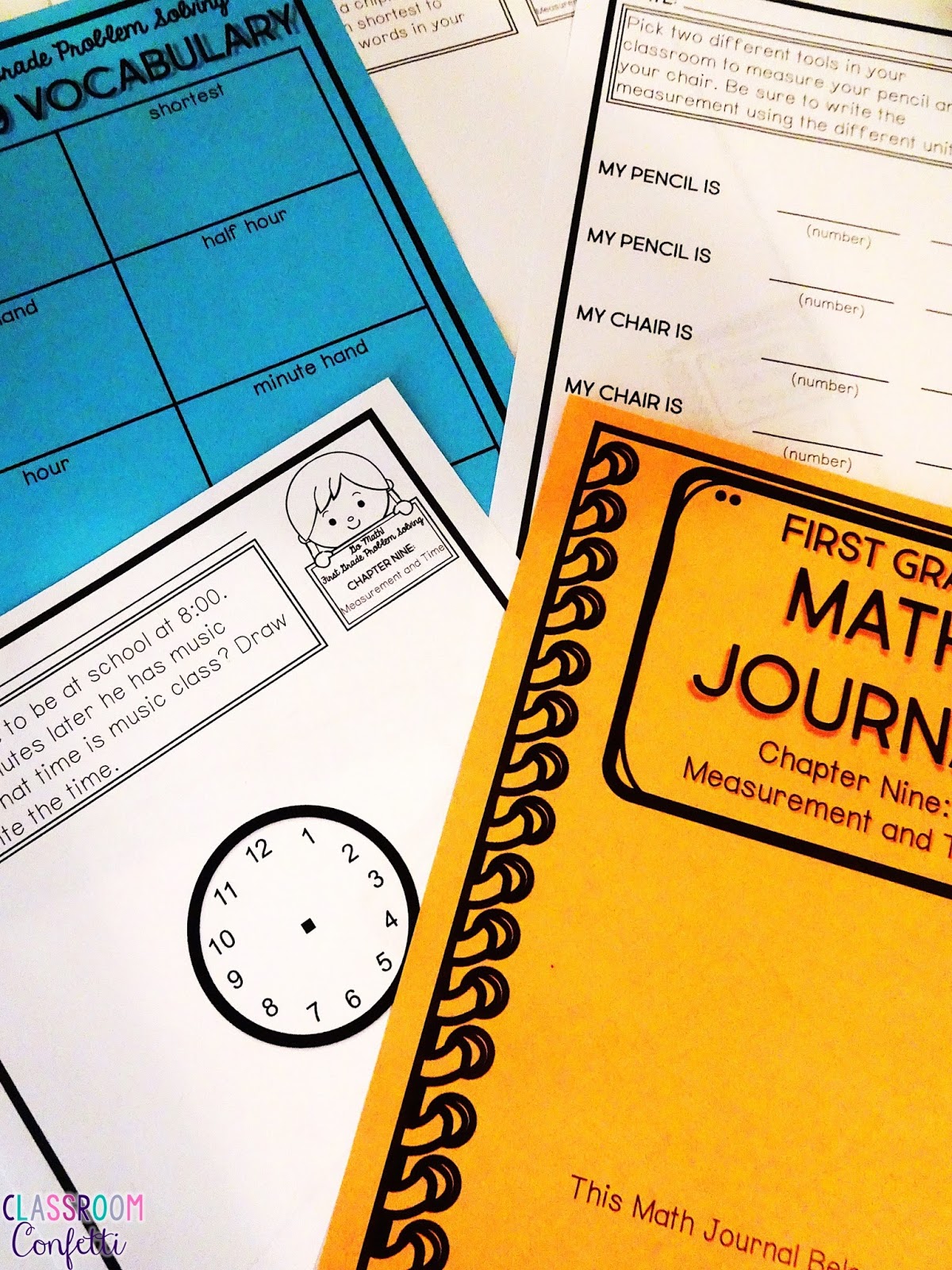 Go Math Journals for First Grade - Classroom Confetti