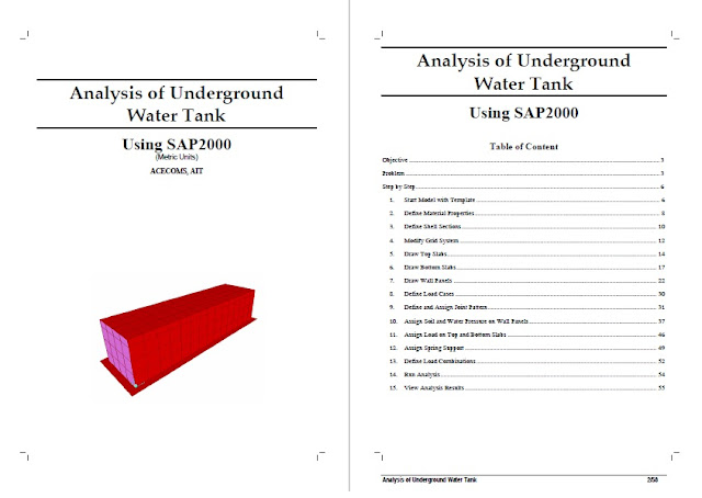 Civil Engineering World: ANALYSIS OF UNDERGROUND WATER TANK USING SAP2000