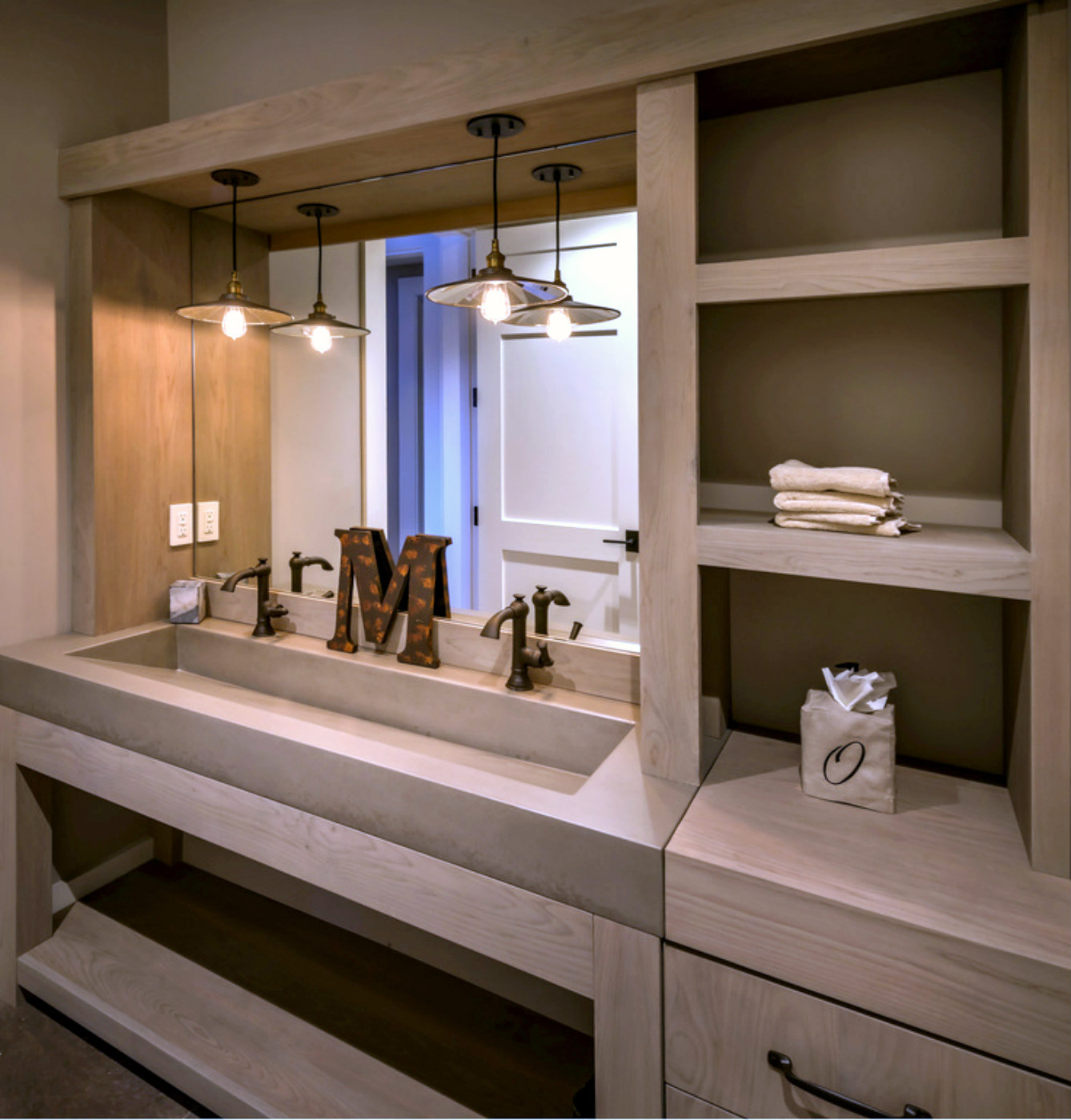 from Gardners 2 Bergers: Create & Hold White Washed Gray Cabinetry