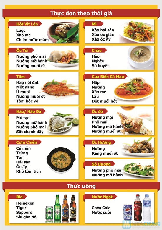Các mẫu thực đơn quán nhậu - MENU NHÀ HÀNG ĐẸP