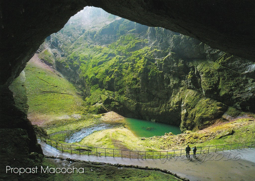 Postcards of the world - waterfalls & caves ...: Czechy - Propast ...