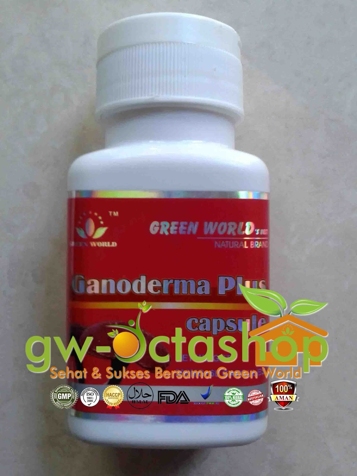 Green World: Ganoderma Plus Capsule Membantu Mencegah Kanker, Membantu ...