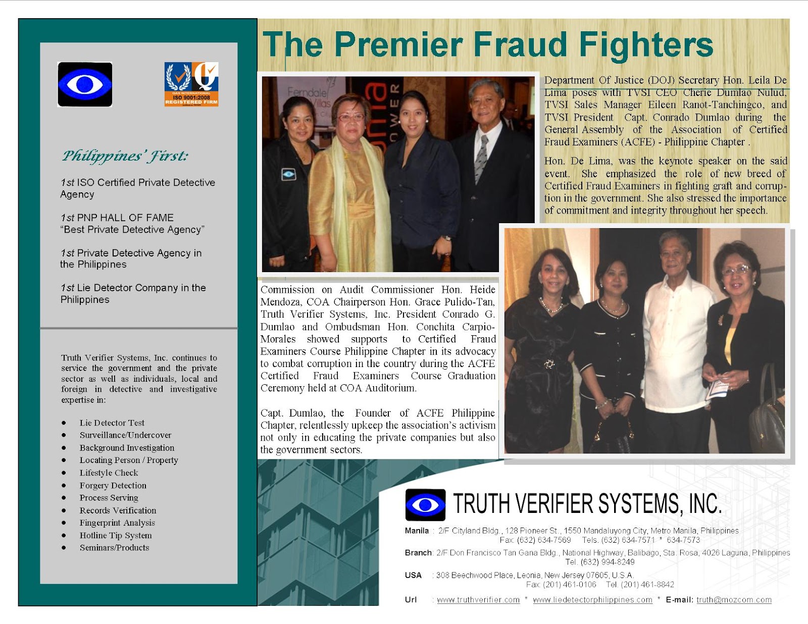 Truth Verifier Systems, Inc.: August 2012