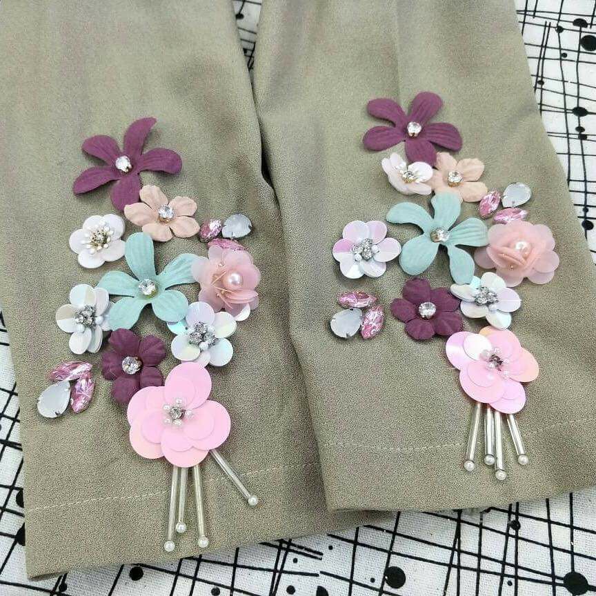 Asma Suhaimi: TEMPAHAN JAHIT BEADS / BUNGA 3D / MANIK