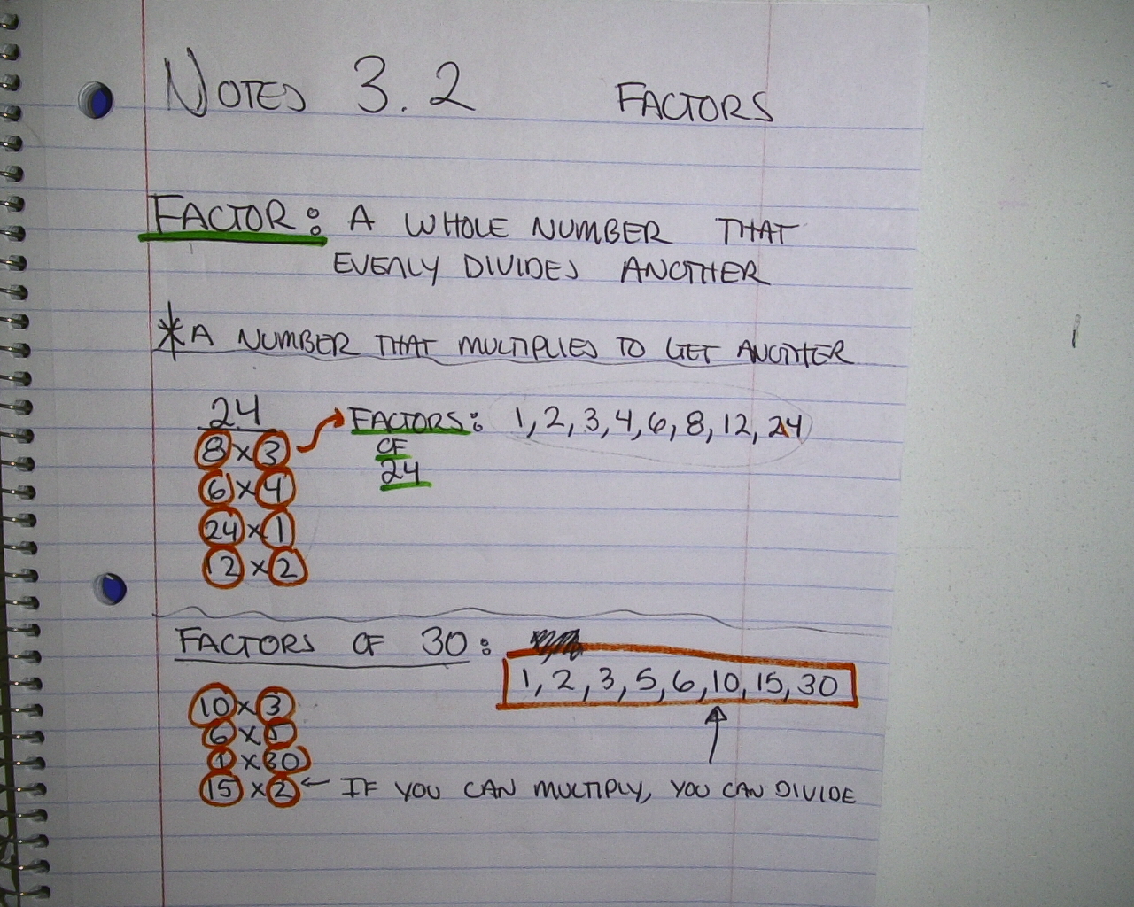 Mr. Brzenski's Math Class: Pre-Algebra Notes 3.2