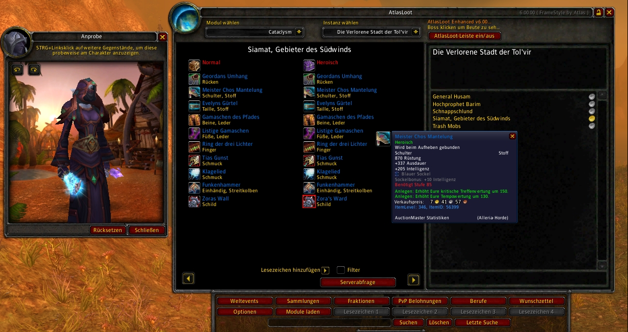 WOW DESTINYBR: [ Addon ] AtlasLoot Enhanced