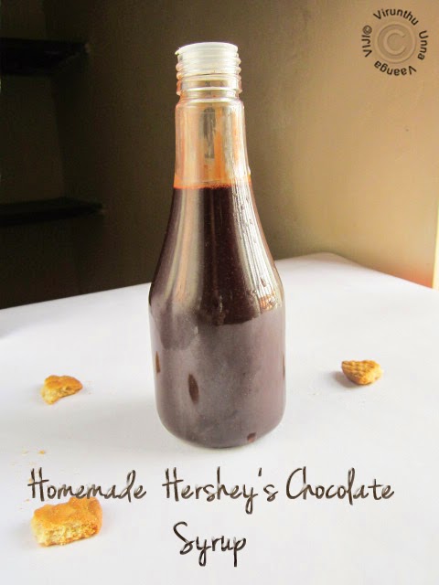 VIRUNTHU UNNA VAANGA: HOMEMADE HERSHEY'S CHOCOLATE SYRUP