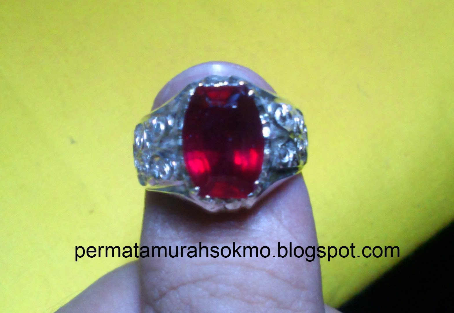 PERMATA MURAH SOKMO: CINCIN PERMATA DELIMA MERAH ASLI - TOP BLOOD RED ...