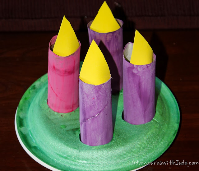 Adventures with Jude: A Craft Advent Wreath