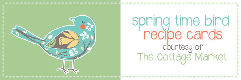 Free Spring Time Recipe Card Printable for you! - The Cottage Market