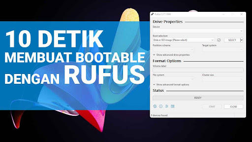 Membuat bootable flashdisk rufus terbaru 2022 - Simpel dengan gambar